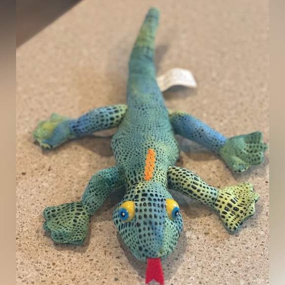 Nanco | Toys | Nanco Plush 998 Multi Green Blue Yellow Colors Iguana 14 ...